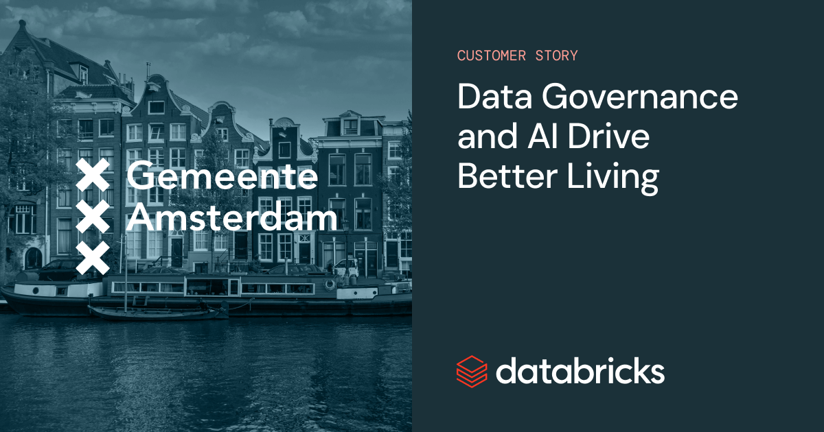 Data Governance and AI Drive Better Living in Amsterdam | Databricks