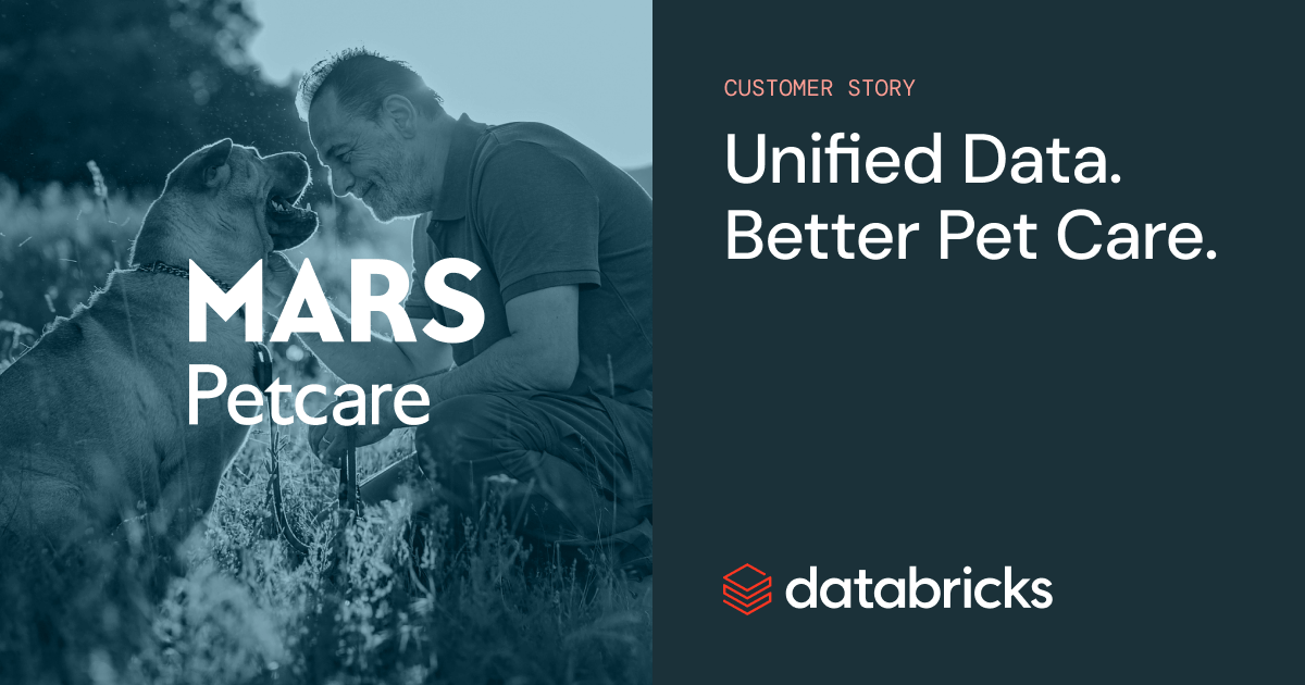 Mars Petcare Governs Pet Data | Databricks