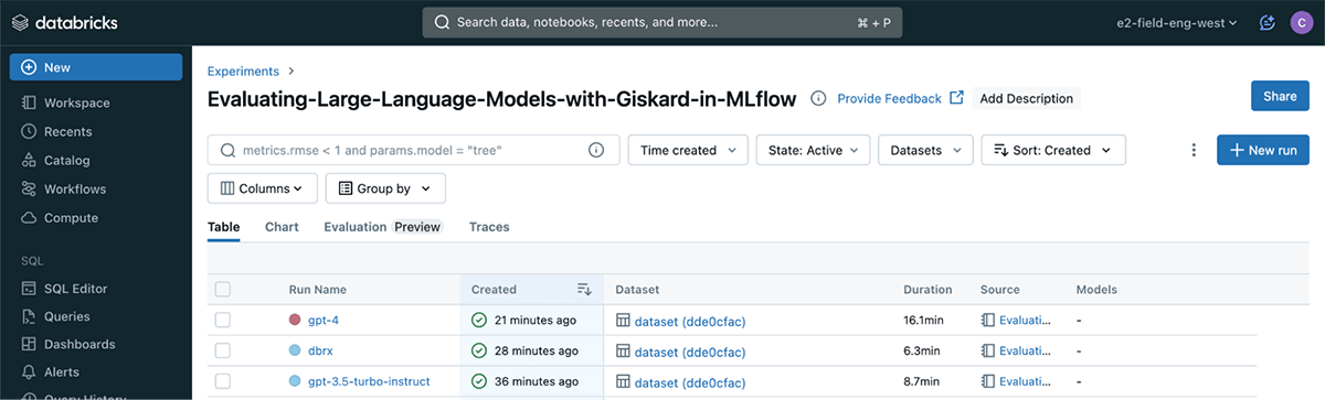 Evaluating Large Language Models with Giskard in MLflow | Databricks Blog Evaluating Large Language Models with Giskard in MLflow | Databricks Blog