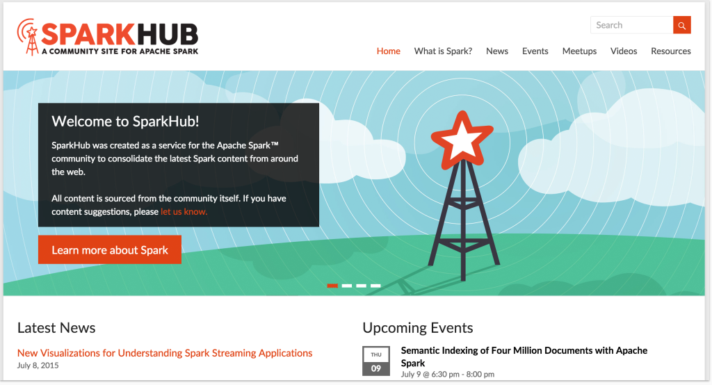 SparkHub: Apache Spark Community Site | Databricks Blog