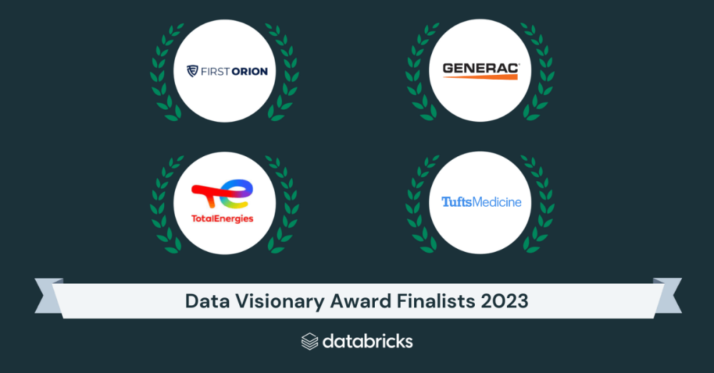 Databricks Data Visionary Award Finalists | Databricks Blog