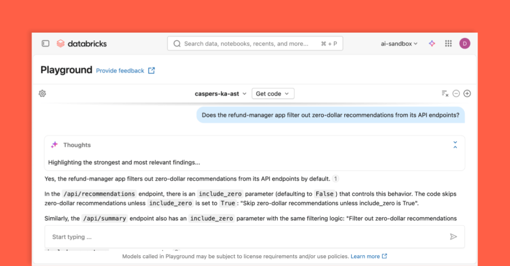 Building a Knowledge Assistant over Code | Databricks Blog