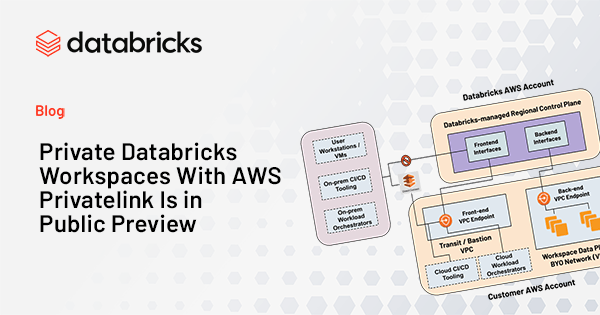 Private Databricks Workspaces on AWS | Databricks Blog
