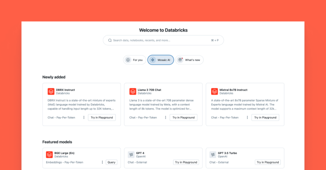 Accelerate GenAI App Development with New Updates to Databricks Model ... Accelerate GenAI App Development with New Updates to Databricks Model ...
