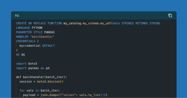Announcing support for New UC Python UDF Features | Databricks Blog